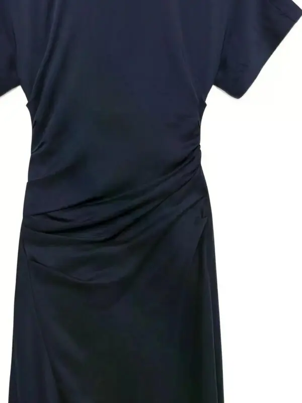 Simkhai Draped Midi Dress With Slit Detail