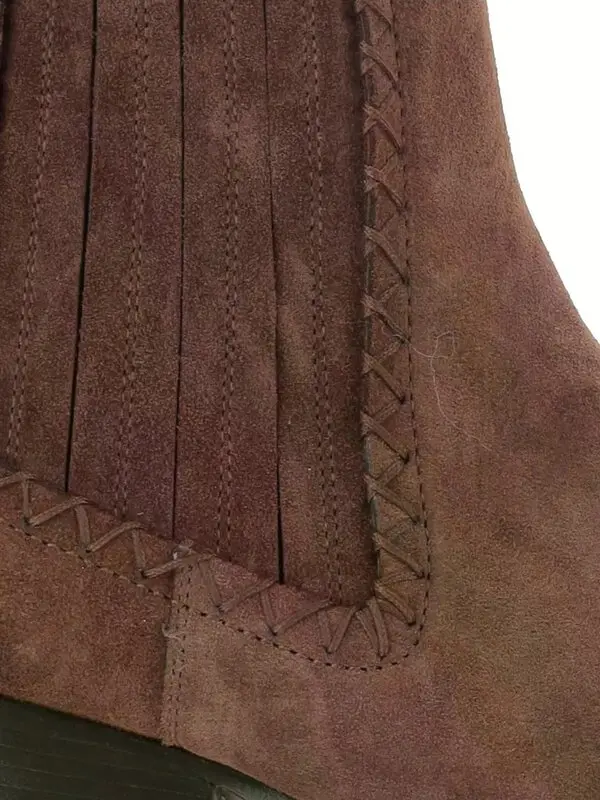 Sartore Suede Ankle Boots With Block Heel