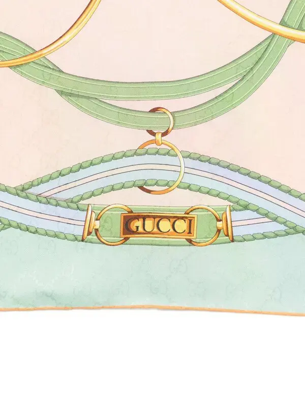 Gucci Gg-jacquard Silk Scarf