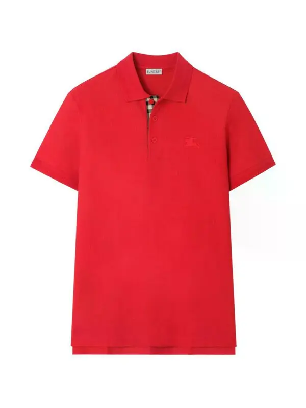 Burberry Cotton Polo Shirt - Red