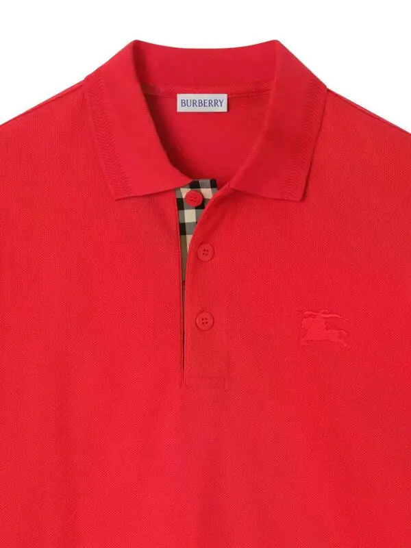 Burberry Cotton Polo Shirt - Red