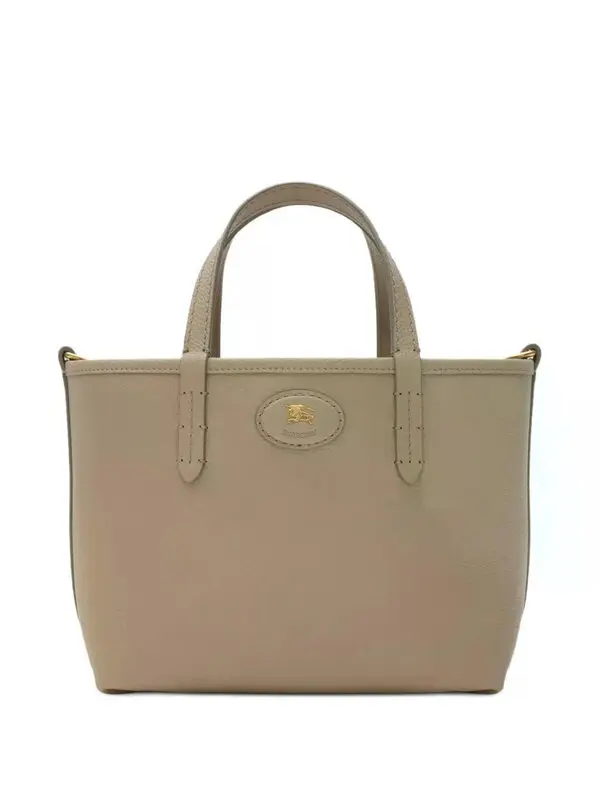 Burberry Mini Reversible Bloomsbury Tote In Grainy Calf Leather