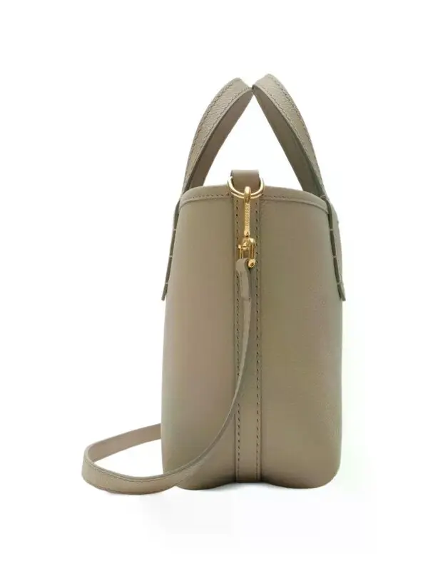 Burberry Mini Reversible Bloomsbury Tote In Grainy Calf Leather
