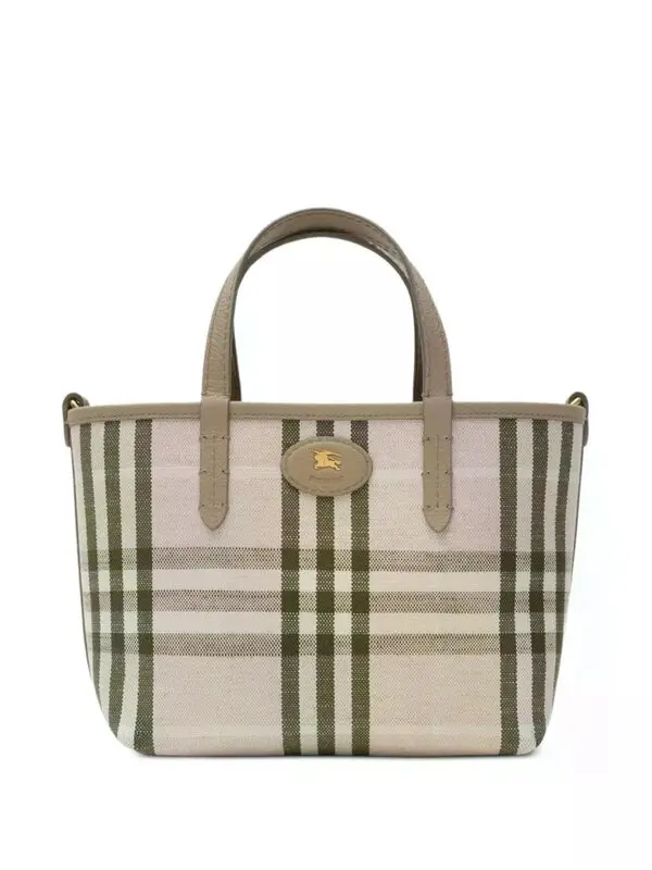 Burberry Mini Reversible Bloomsbury Tote In Grainy Calf Leather