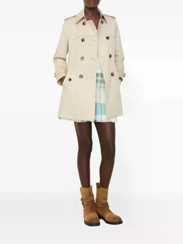 Burberry Short Summerside Gabardine Trench Coat