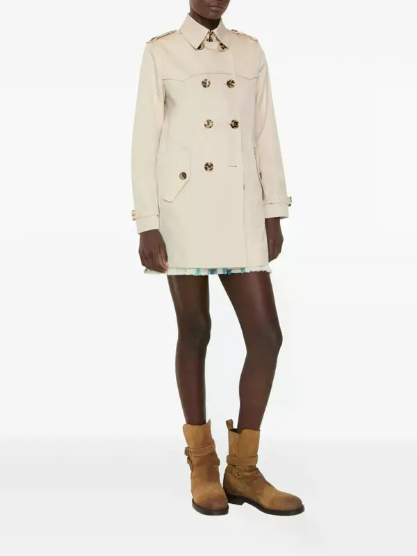 Burberry Short Summerside Gabardine Trench Coat