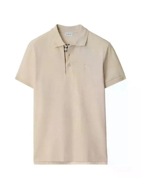 Burberry Cotton Polo Shirt - Neutrals