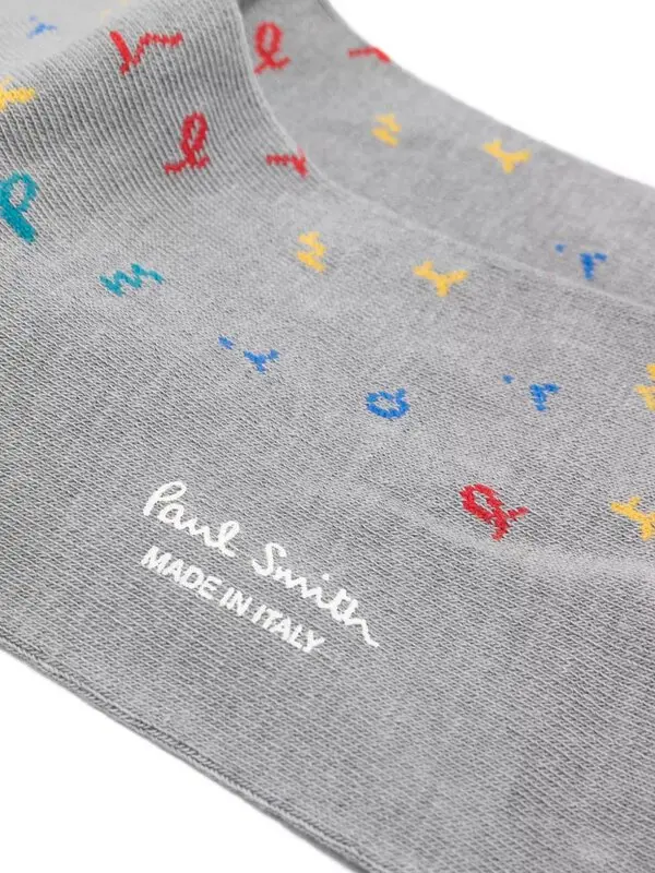 Paul Smith Meribel Logo-detail Socks - Grey