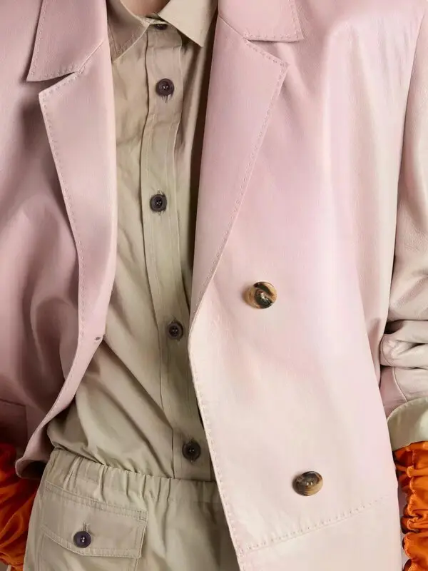 Prada Cotton Poplin Shirt With Classic Collar And Patch Pockets - Neutrals