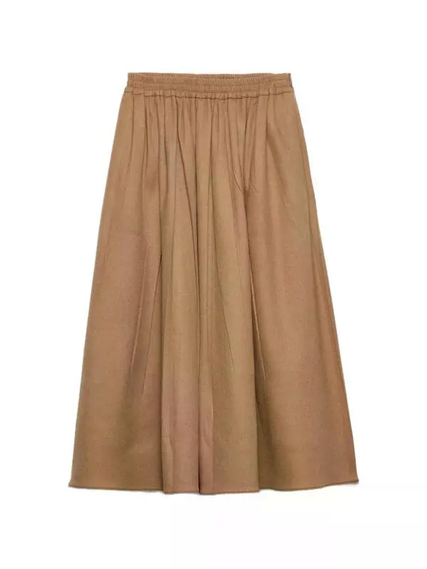 Prada Camel-hair Circle Midi Skirt - Neutrals