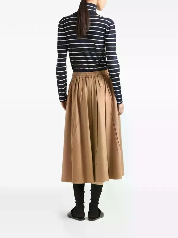 Prada Camel-hair Circle Midi Skirt - Neutrals