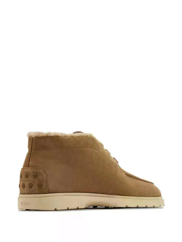 TOD'S Suede Boots - Neutrals