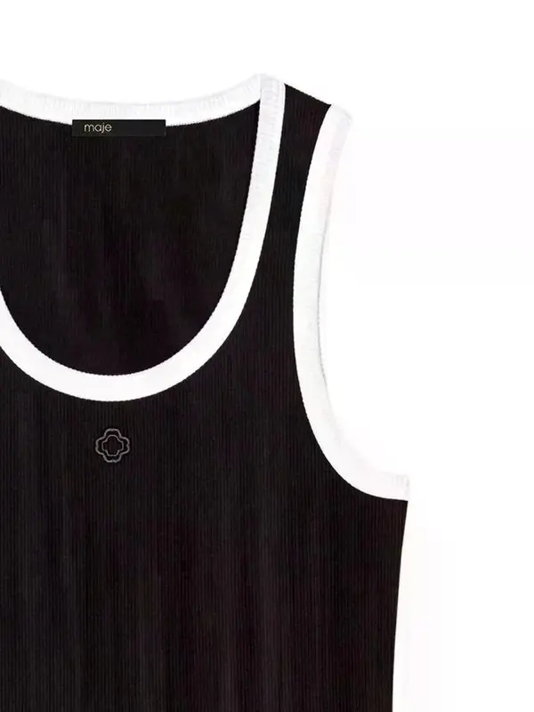 Maje Ribbed Tank Top