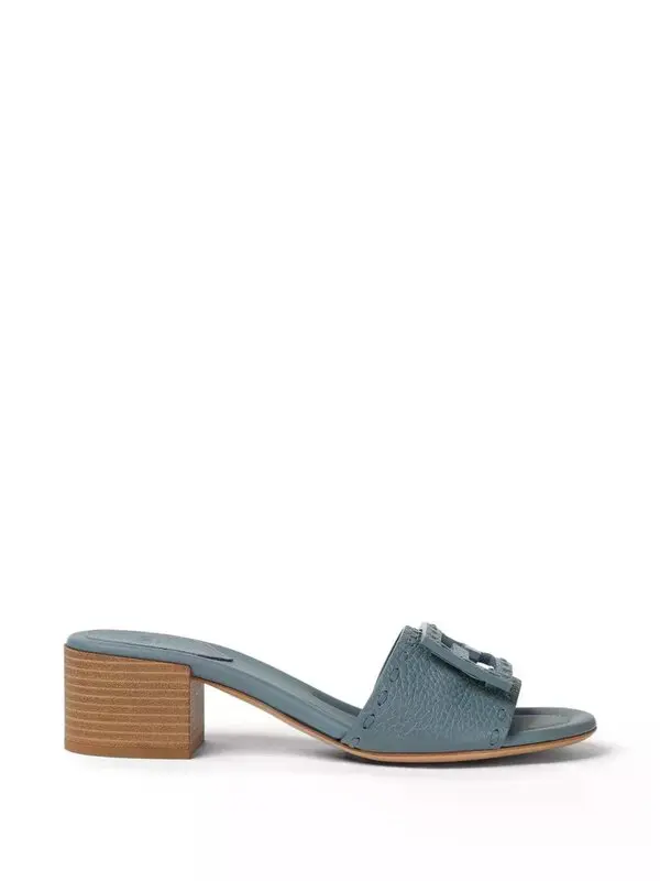 Fendi Baguette Leather Sandals