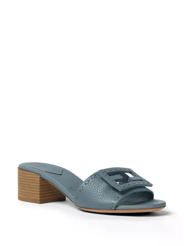 Fendi Baguette Leather Sandals