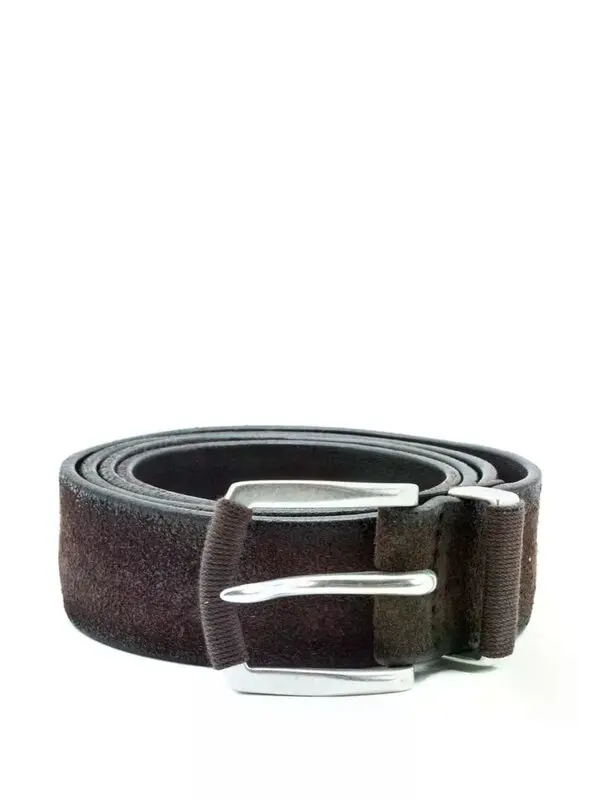 Orciani Buckled Suede Belt - Brown