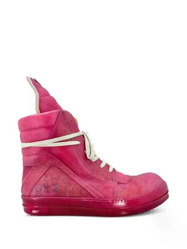 Rick Owens Geobasket High-top Sneakers - Red