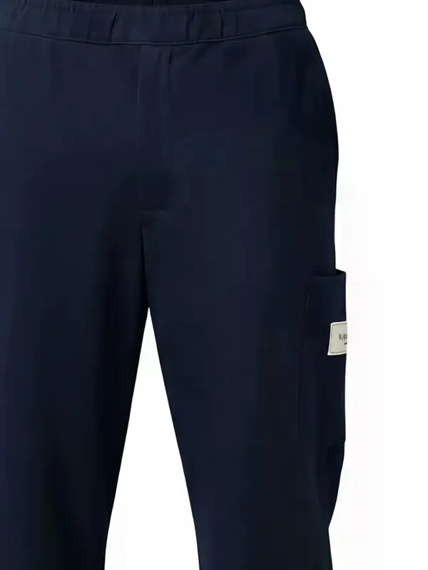 FLANEUR Patch Detail Trousers - Blue