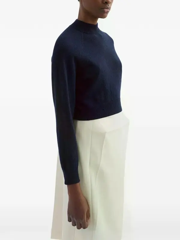 JIL SANDER Cropped Long Sleeve Sweater