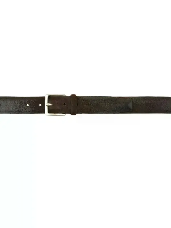Orciani Suede Buckle Belt - Brown