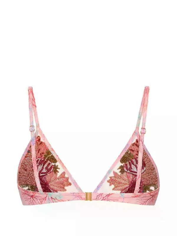 PatBO Embellished Bikini Top