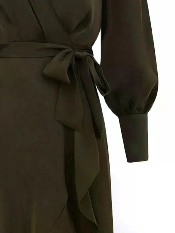 Zimmermann Midi Wrap Dress - Green