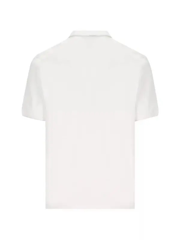 Brunello Cucinelli Logo-embroidered Polo Shirt - White