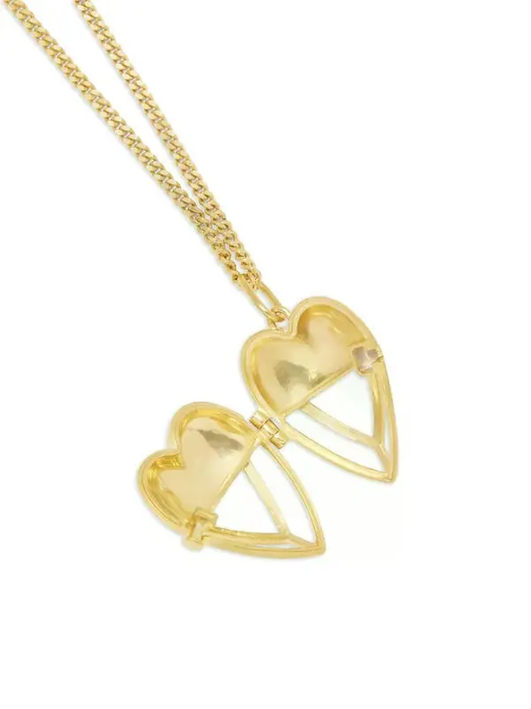 CAPSULE ELEVEN Heart-pendant Ruby Necklace - Gold
