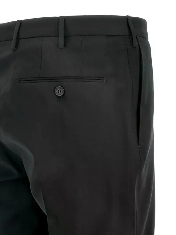 Incotex Pleat-detail Tailored Trousers - Black