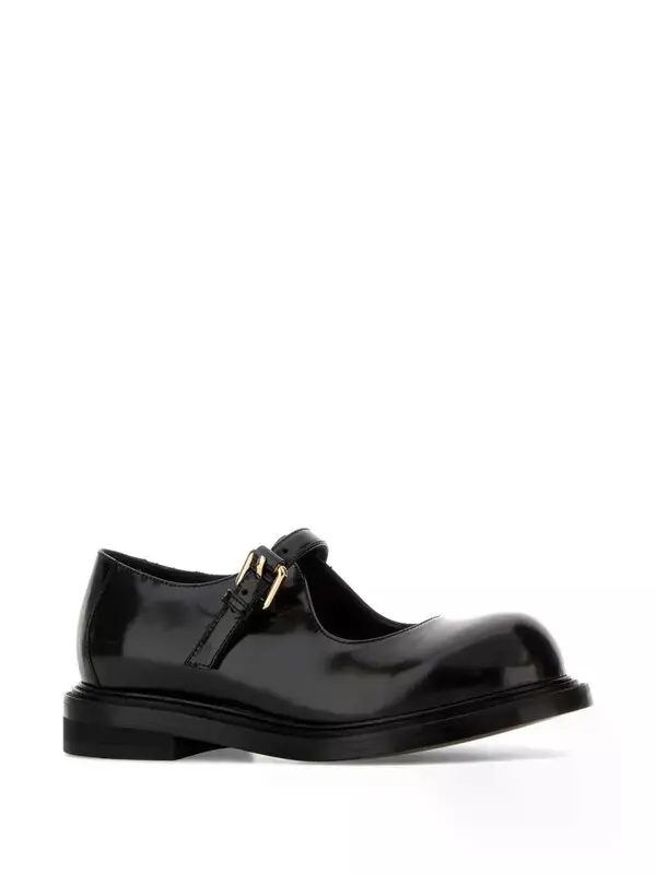 Moschino Buckled Leather Pumps