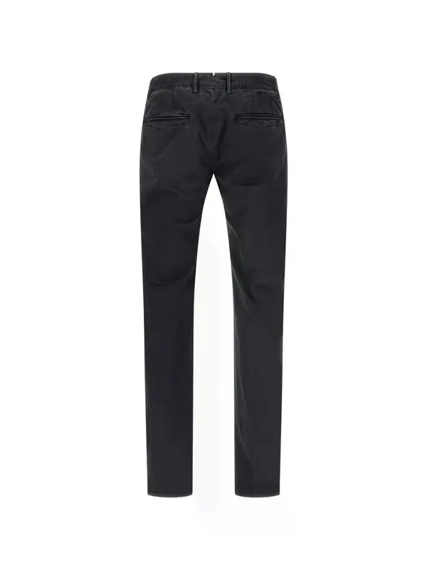 Incotex Slim-cut Chino Trousers - Black