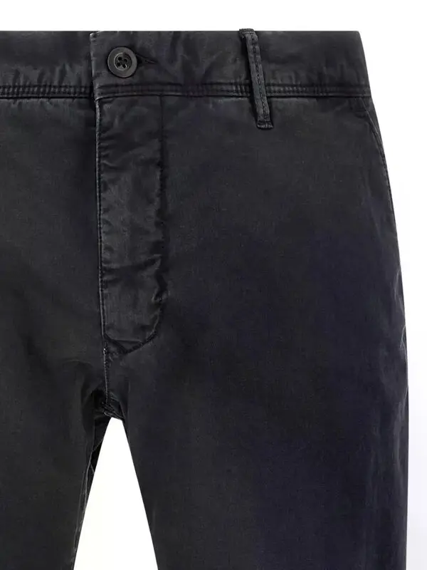 Incotex Slim-cut Chino Trousers - Black