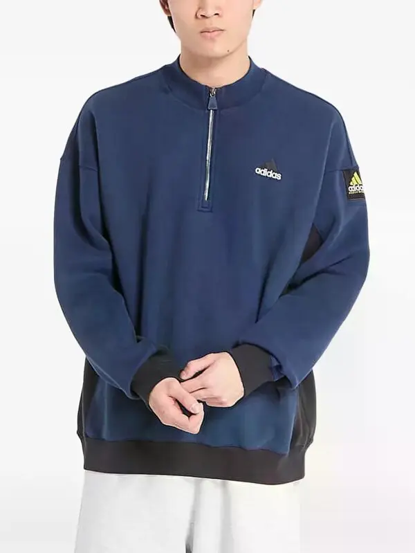 Adidas Half-zip Sweatshirt - Blue