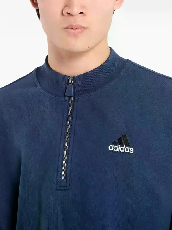 Adidas Half-zip Sweatshirt - Blue