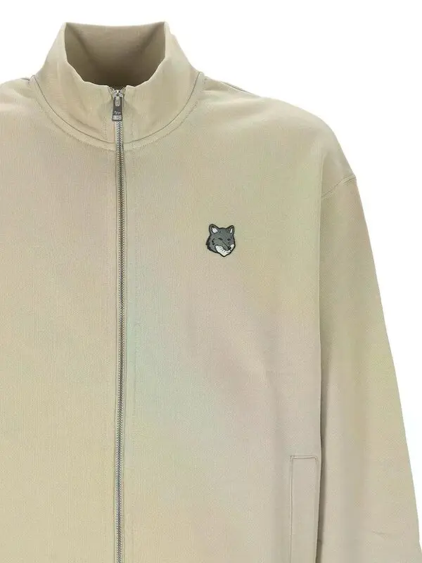 Maison Kitsuné Fox Patch Zip-up Sweater