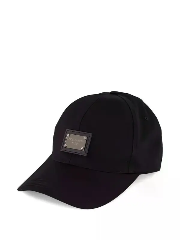 Dolce & Gabbana Logo Plaque Baseball Cap - Black