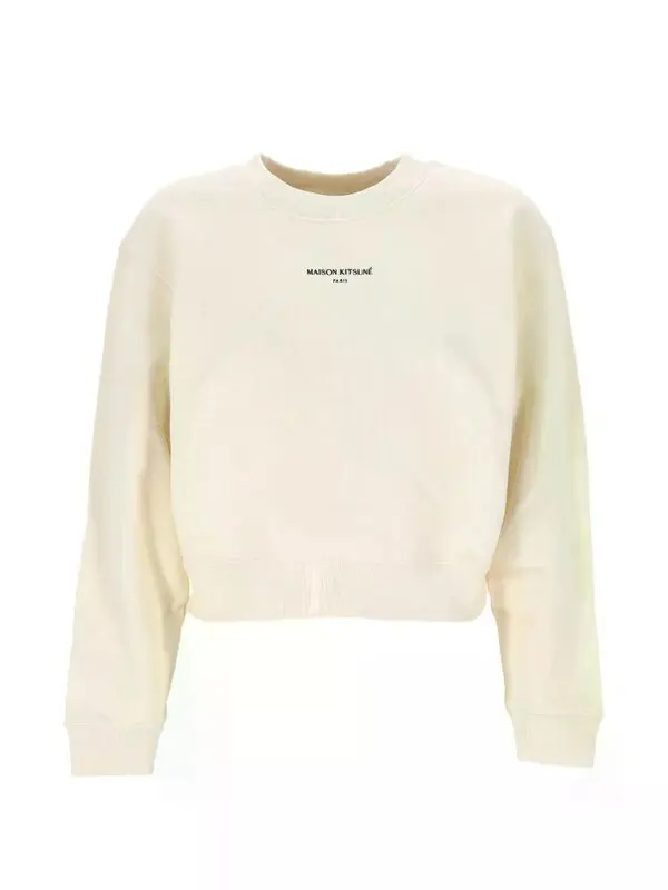 Maison Kitsuné Cropped Sweatshirt - Neutrals