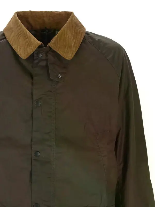 Barbour Parka With Corduroy Collar - Brown