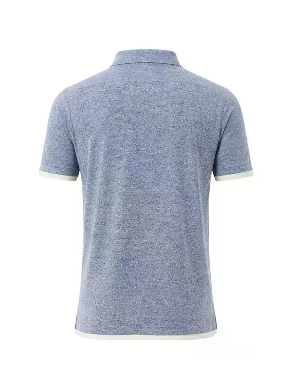 Brunello Cucinelli Mélange-effect Polo Shirt
