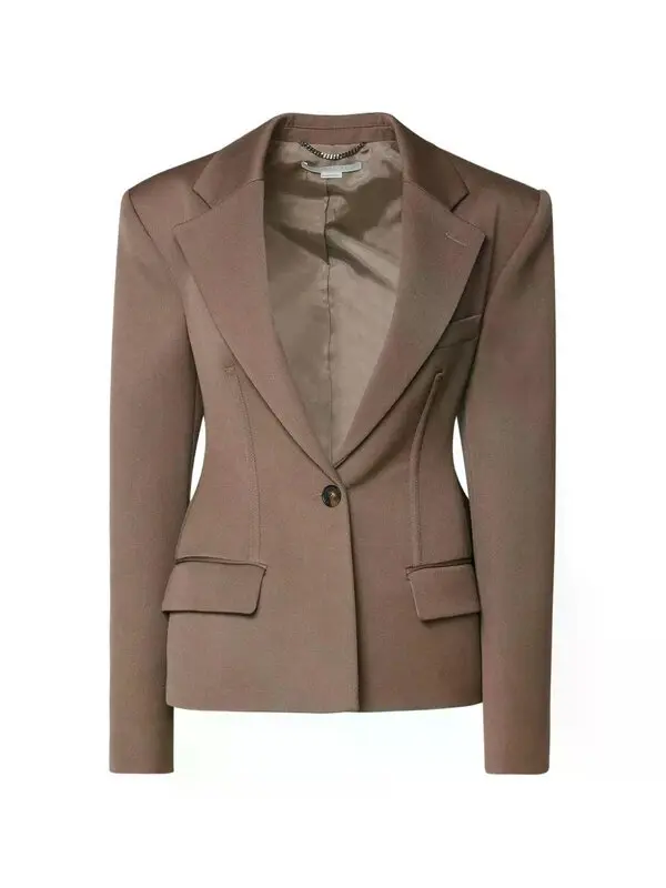 Stella McCartney Notched-lapel Single-breasted Blazer - Brown