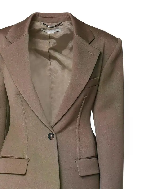 Stella McCartney Notched-lapel Single-breasted Blazer - Brown