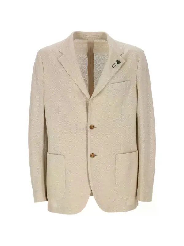 LARDINI Cotton Blazer - Neutrals