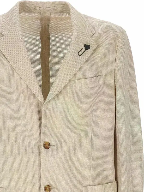 LARDINI Cotton Blazer - Neutrals