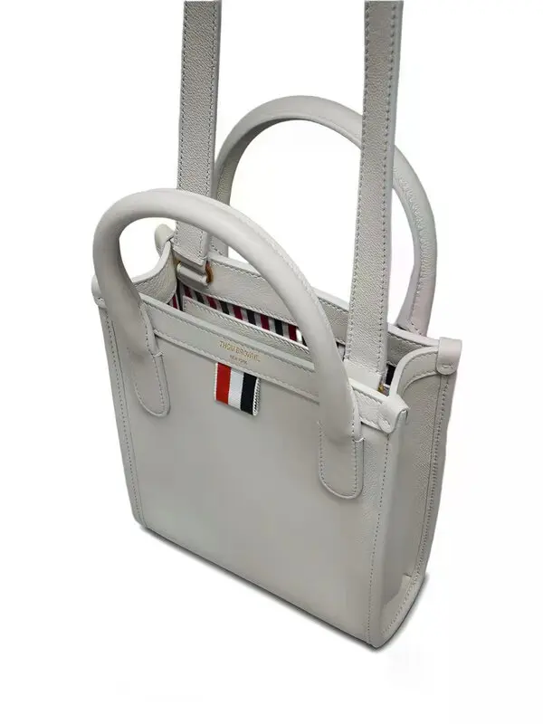 Thom Browne Small Vertical Tote Bag - Grey