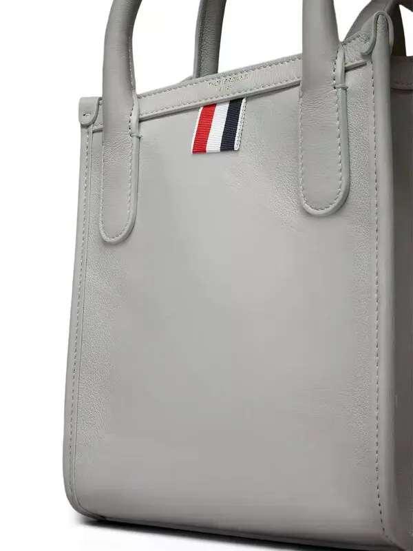 Thom Browne Small Vertical Tote Bag - Grey