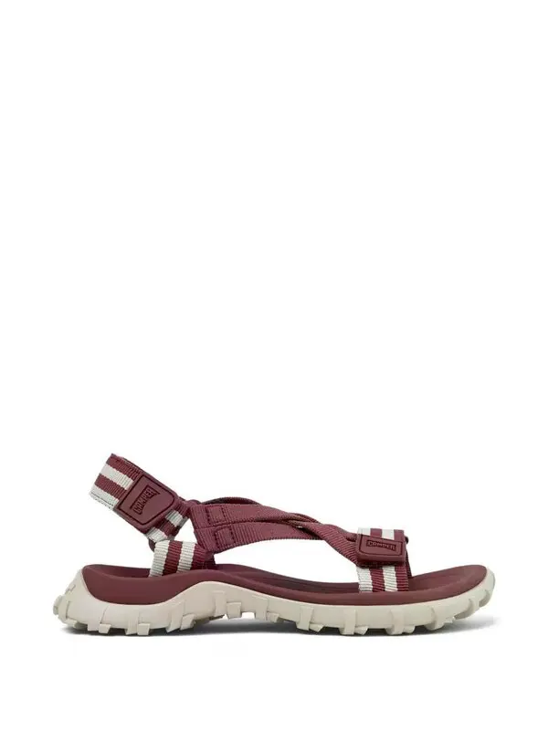 Camper Drift Trail Striped Sandals - Red