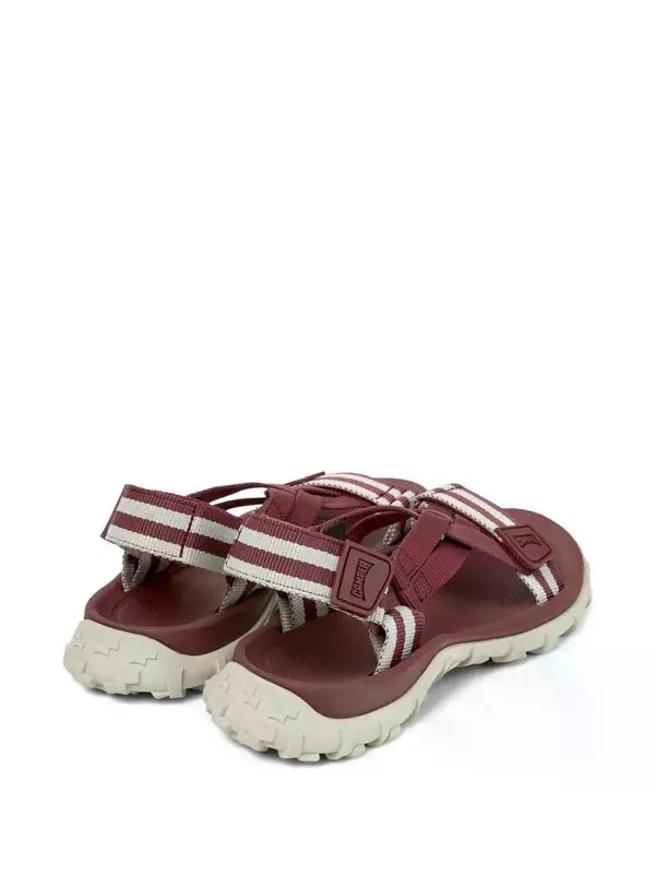 Camper Drift Trail Striped Sandals - Red