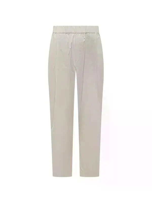 A PAPER KID Logo-patch Trousers - Neutrals