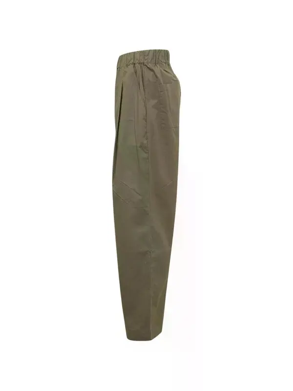 A PAPER KID Logo-patch Trousers
