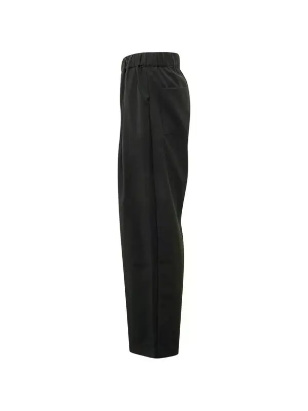 A PAPER KID Logo-patch Trousers